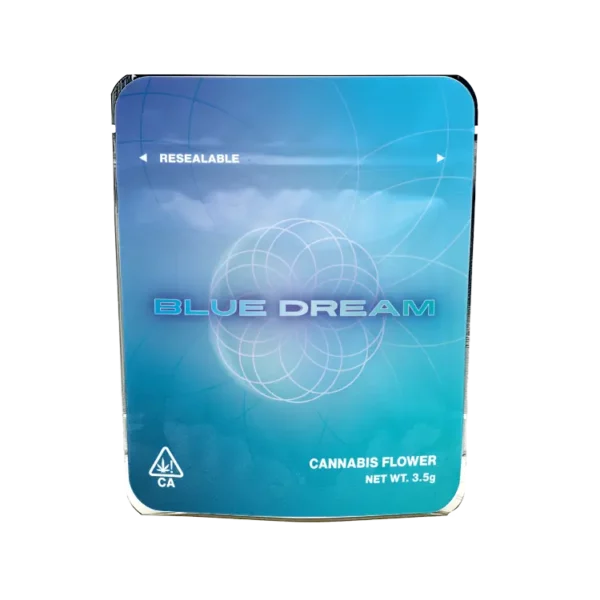 Blue Dream Mylar Bags - Labelled or Unlabelled - Strain Labels