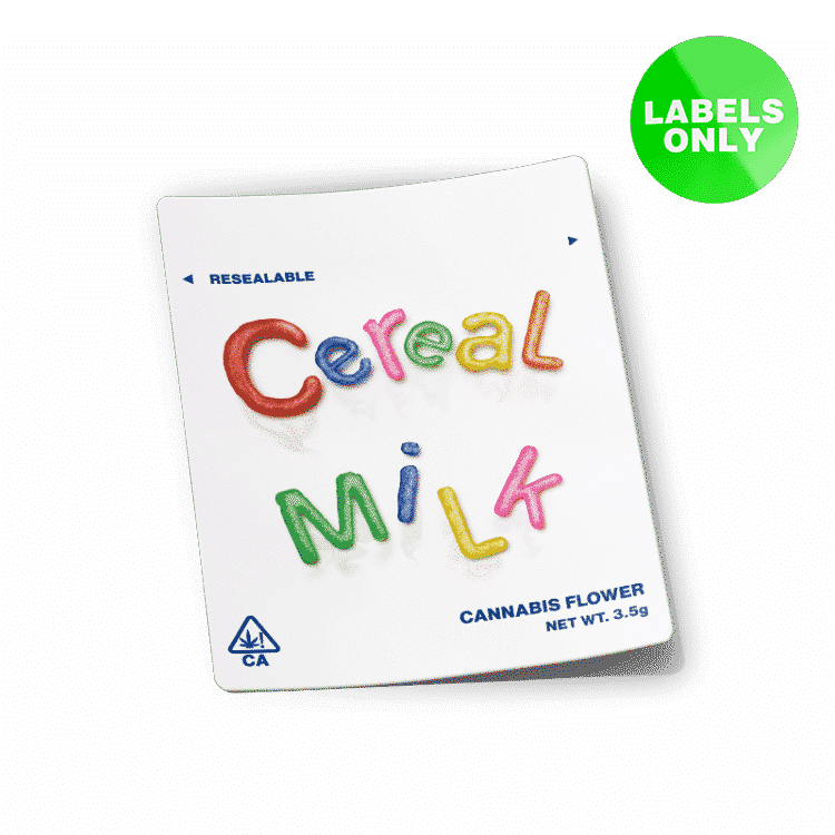 Cereal Milk Mylar Bag Labels - Stickers & Labels - Strain Labels