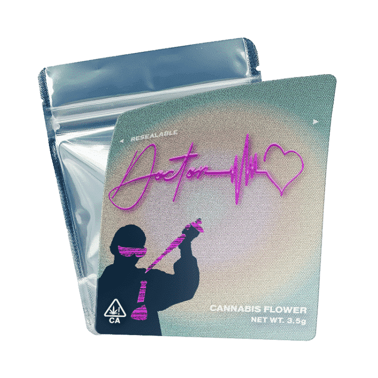 Doctor Mylar Bags - Labelled or Unlabelled - Strain Labels