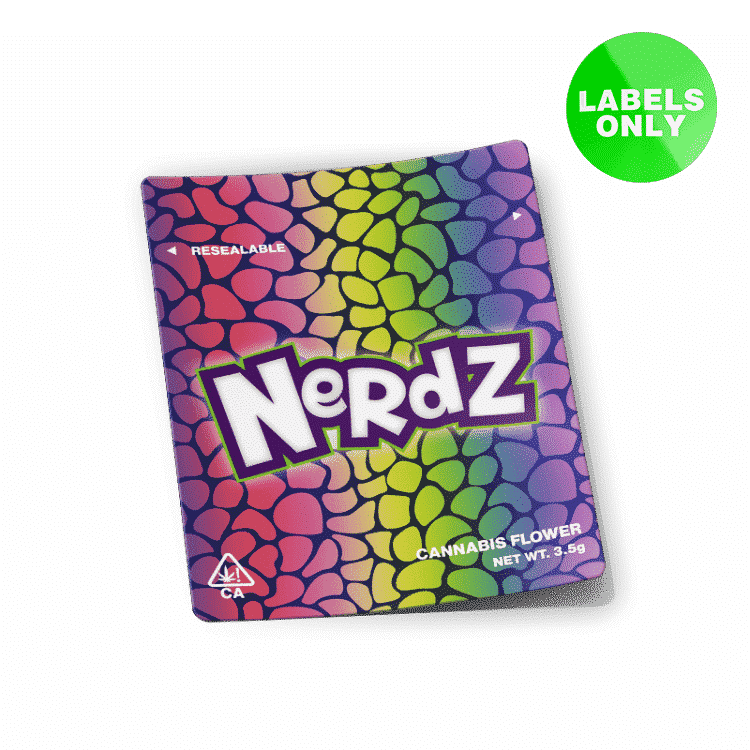 Nerdz Mylar Bag Labels - Stickers & Labels - Strain Labels