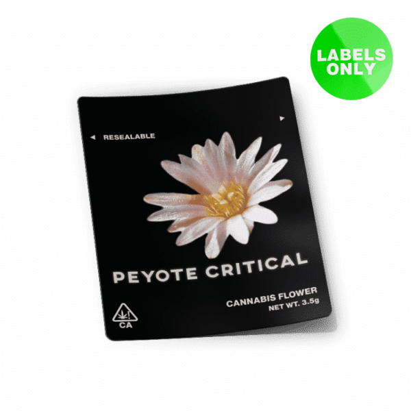 Peyote Critical Mylar Bag Labels - Stickers & Labels - Strain Labels