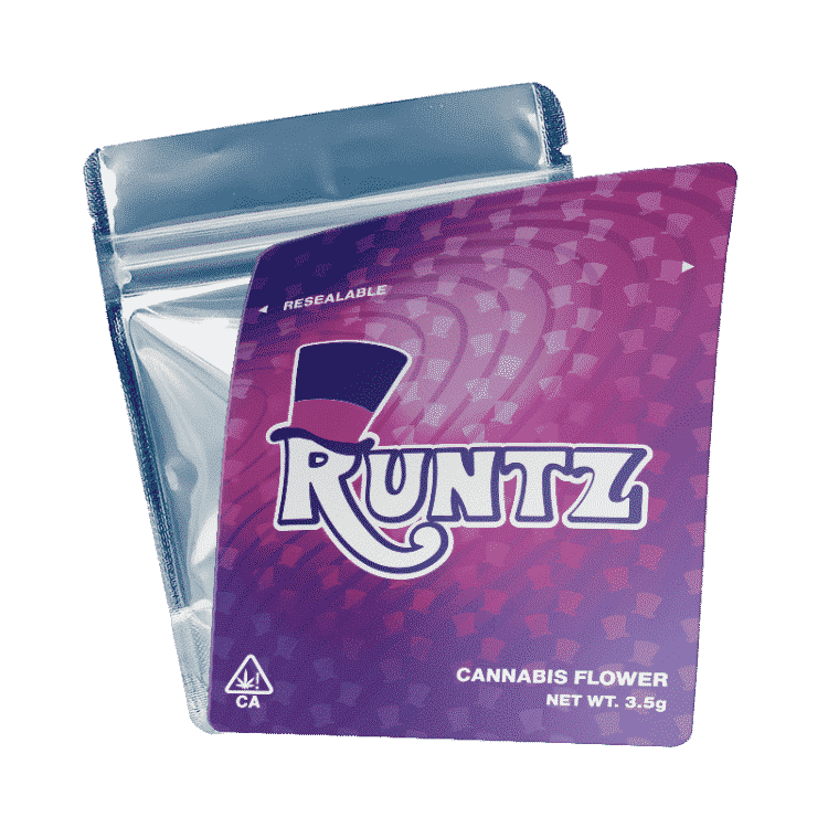 Runtz Mylar Bags - Labelled or Unlabelled - Strain Labels