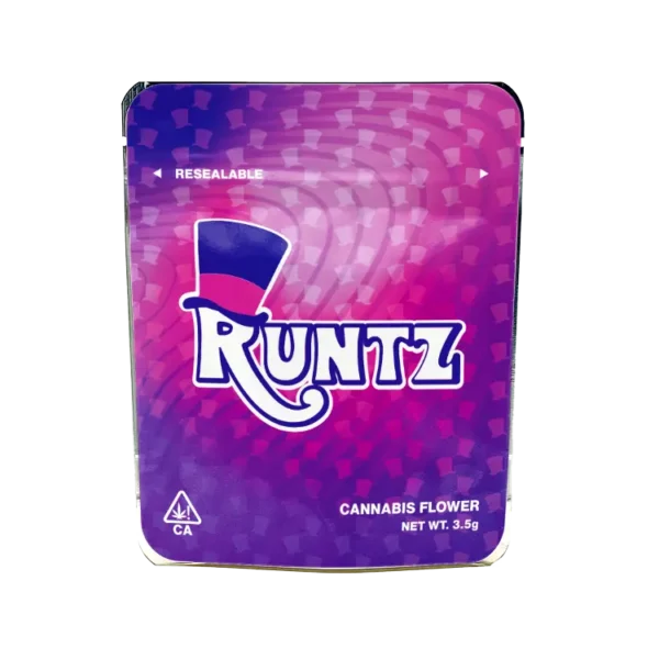 Runtz Mylar Bags - Labelled or Unlabelled - Strain Labels