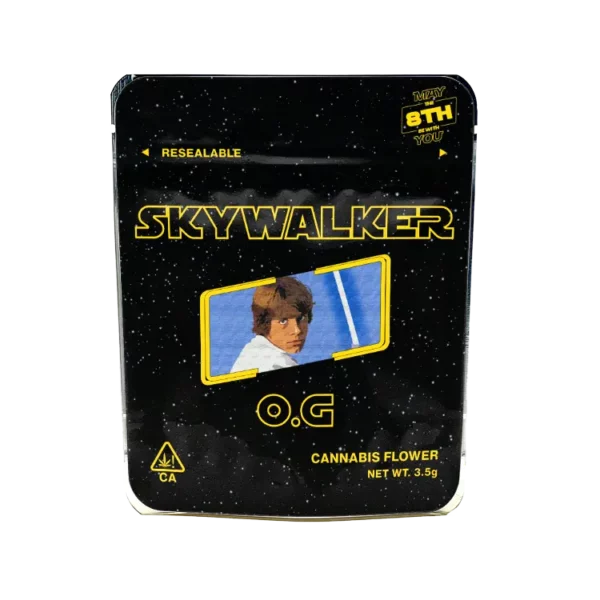 Skywalker OG Mylar Bags - Labelled or Unlabelled - Strain Labels