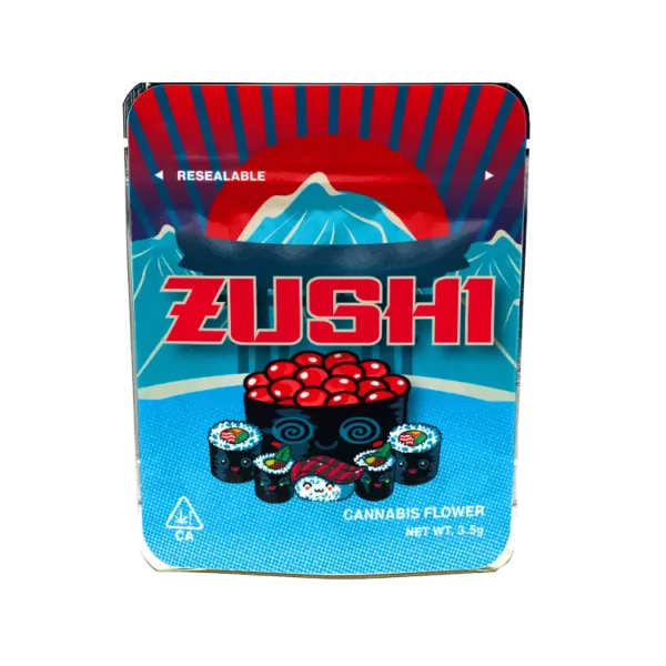 Zushi Mylar Bags - Labelled or Unlabelled - Strain Labels