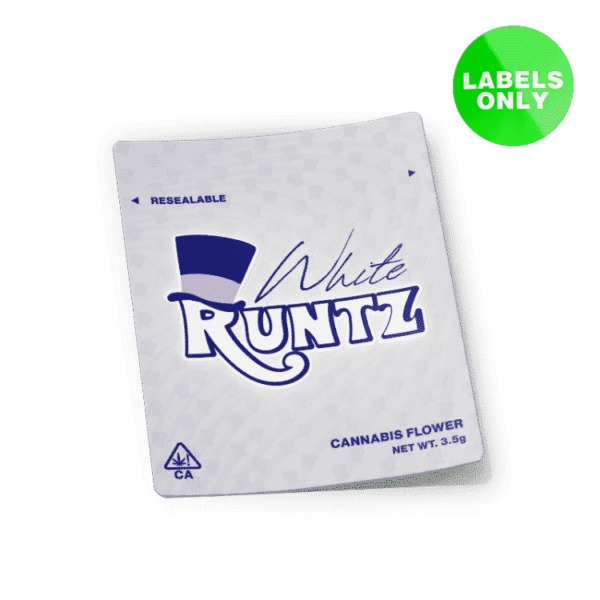 White Runtz Mylar Bag Labels - Stickers & Labels - Strain Labels
