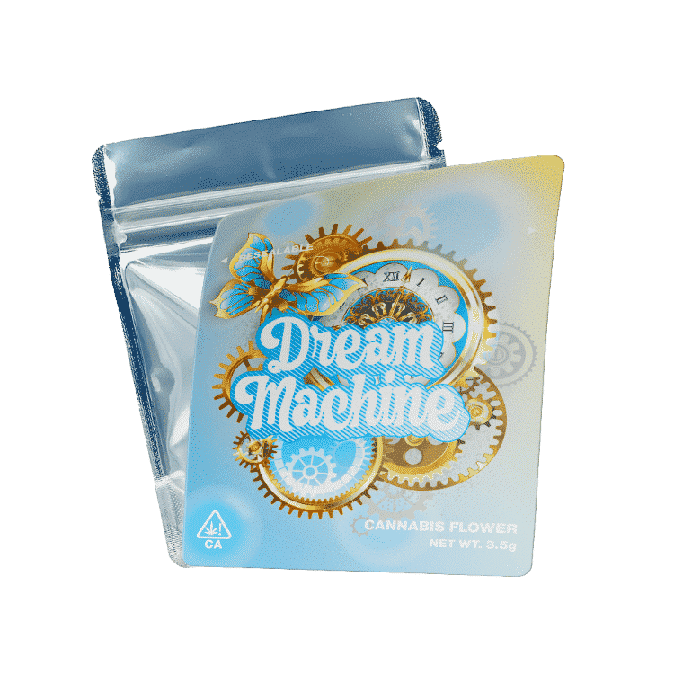 Dream Machine Mylar Bags - Labelled or Unlabelled - Strain Labels