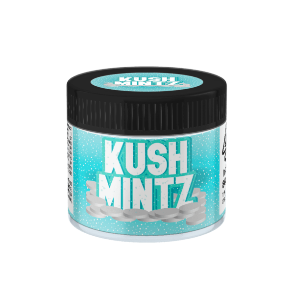 Kush Mints Glass Jars - Labelled or Unlabelled - Strain Labels