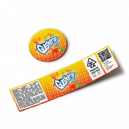 Gushers Glass Jar Labels - Stickers & Labels - Strain Labels