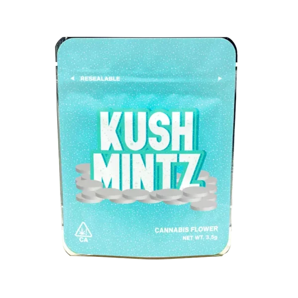 Kush Mints Mylar Bags - Labelled or Unlabelled - Strain Labels