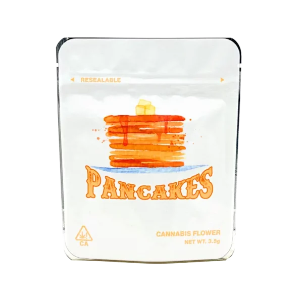 Pancakes Mylar Bags - Labelled or Unlabelled - Strain Labels