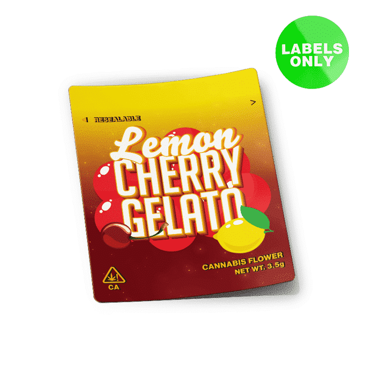 Lemon Cherry Gelato Mylar Bag Labels - Stickers & Labels - Strain Labels