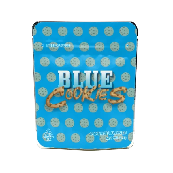 Blue Cookies Mylar Bags - Labelled or Unlabelled - Strain Labels
