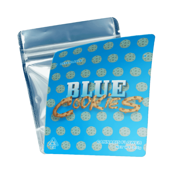 Blue Cookies Mylar Bags - Labelled or Unlabelled - Strain Labels