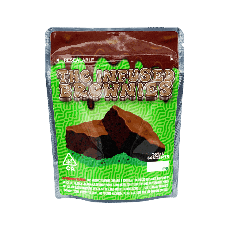 Infused Cookies Mylar Bags - Labelled or Unlabelled - Strain Labels