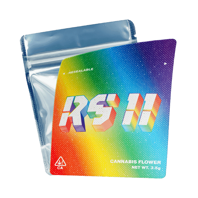 RS11 Mylar Bags - Labelled or Unlabelled - Strain Labels