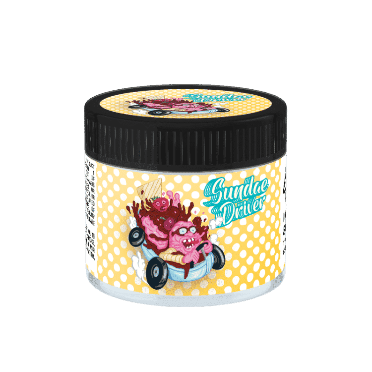 Sundae Driver Glass Jars - Labelled or Unlabelled - Strain Labels