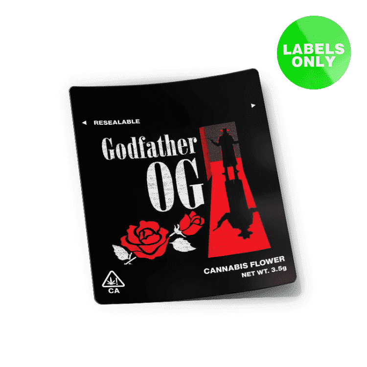 Godfather OG Mylar Bag Labels - Stickers & Labels - Strain Labels