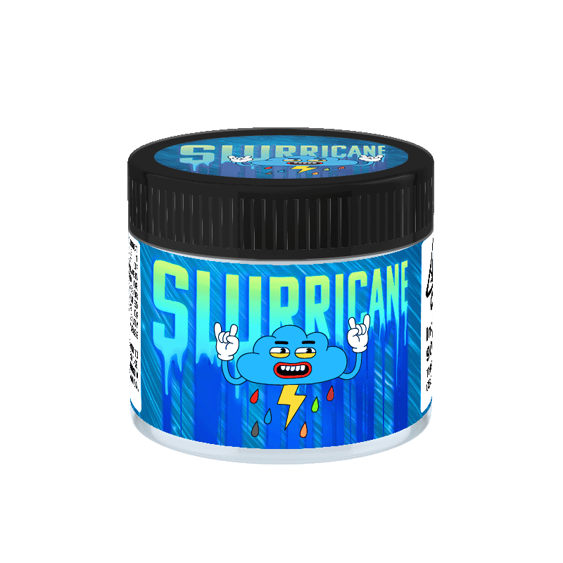 Slurricane Glass Jars - Labelled or Unlabelled - Strain Labels