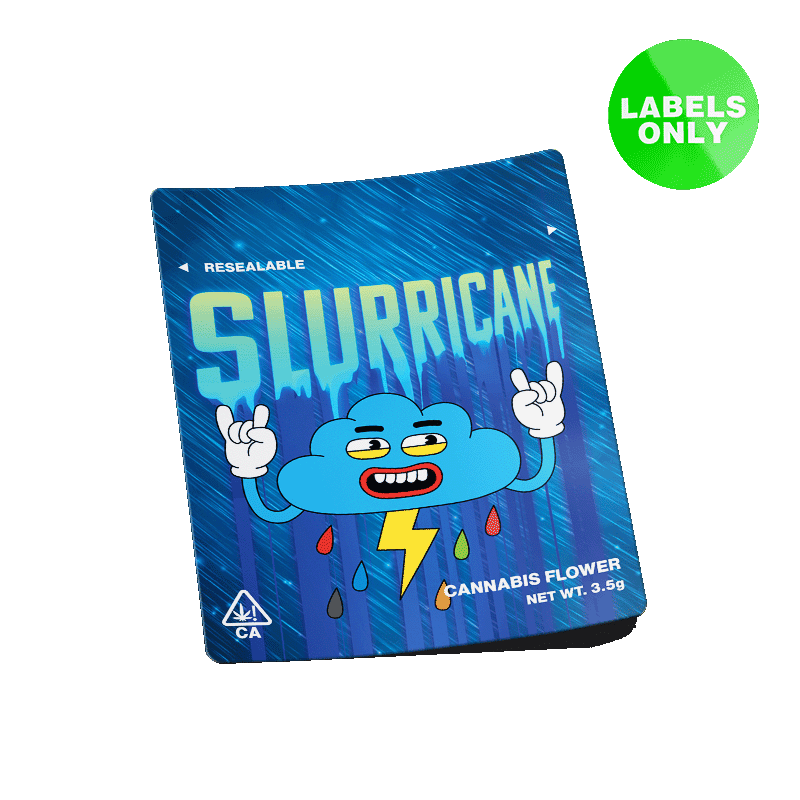 Slurricane Mylar Bag Labels - Stickers & Labels - Strain Labels