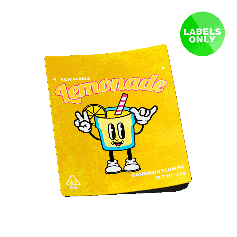 Lemonade Mylar Bag Labels - Stickers & Labels - Strain Labels