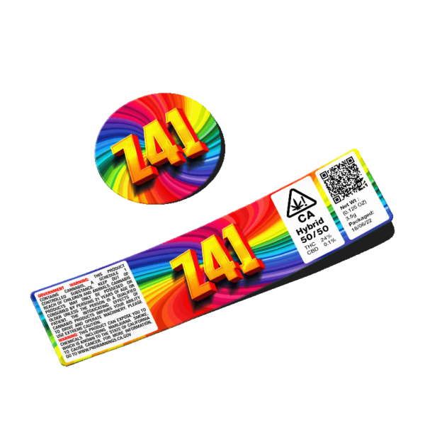 Z41 Mylar Bag Labels - Stickers & Labels - Strain Labels